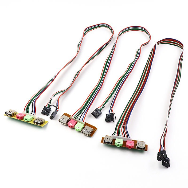 แผง USB / Audio หน้าเคส Front Panel ขนาด PCB 6.6 cm สัญญานดีทนทานได้ ...