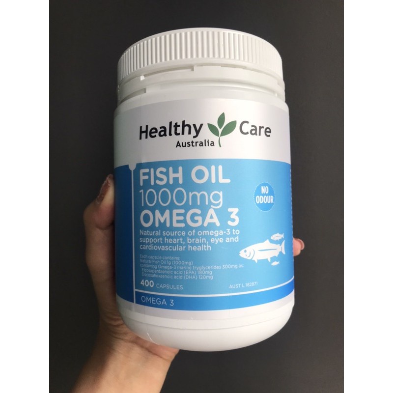 SQ Healthy Care Fish Oil 1000mg Omega 400 แคปซูล | Shopee Thailand