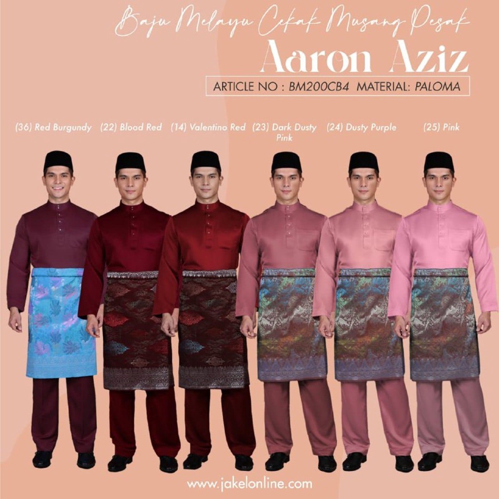 [ใหม่ 2022] JAKEL BAJU MELAYU AARON AZIZ PALOMA แพ็กเกจเต็มรูปแบบ แถม ...