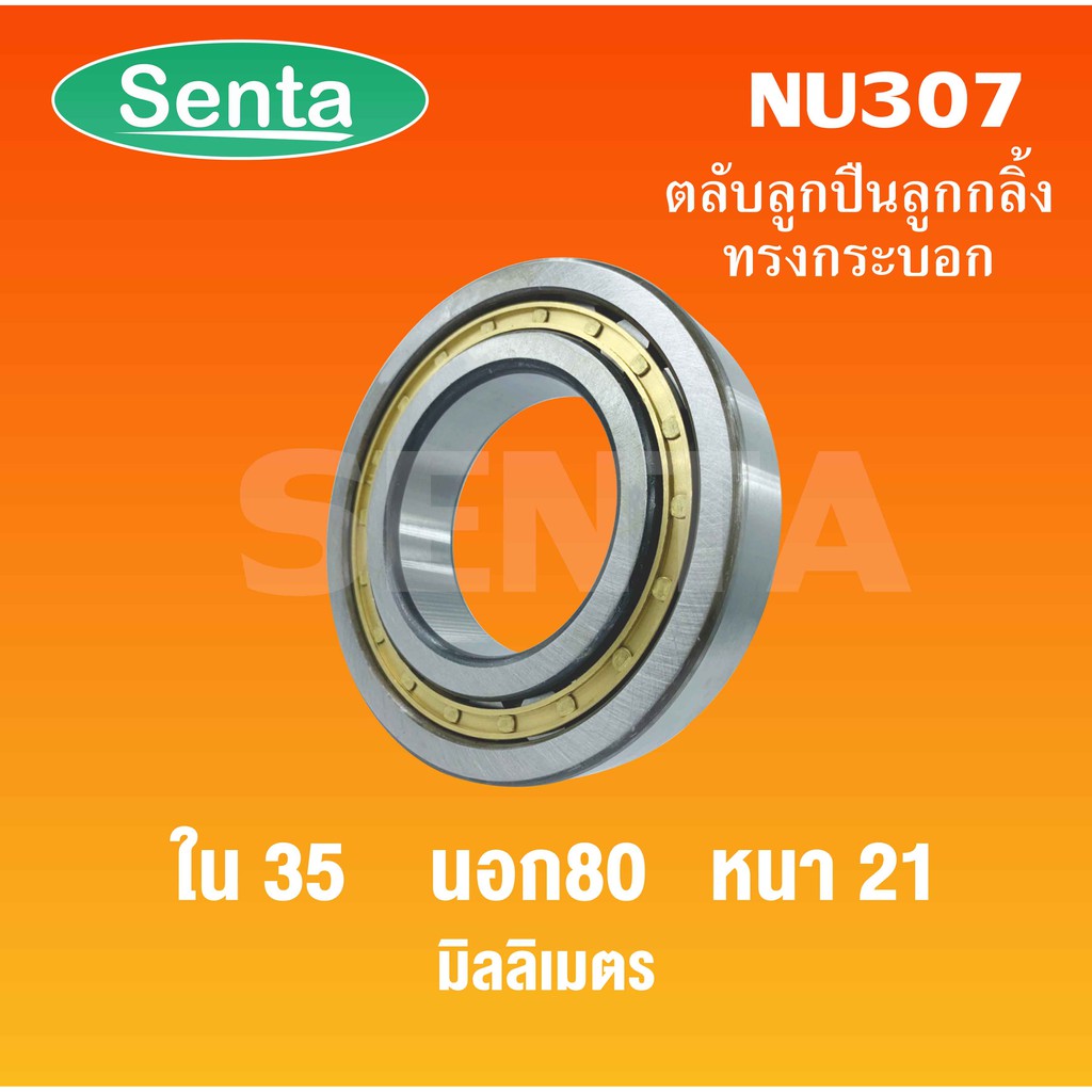 NU307 ตลับลูกปืนเม็ดทรงกระบอก ขนาดใน35 นอก80 หนา21 มิลลิเมตร ...