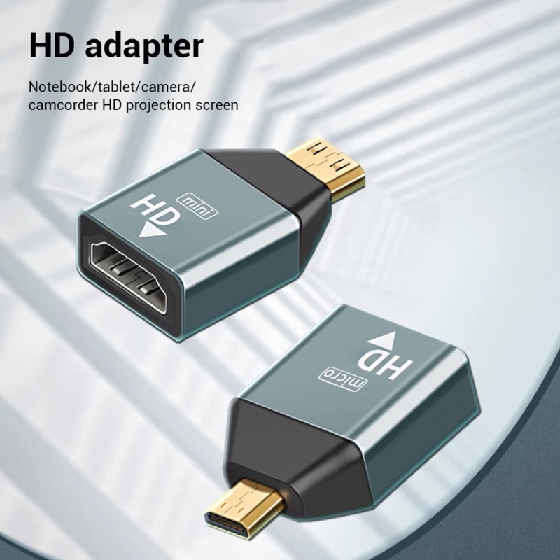 Mini HDMI Micro HDMI Connector 4K HD สายสำหรับ PS3 HDTV DVD XBOX PC Pro ...