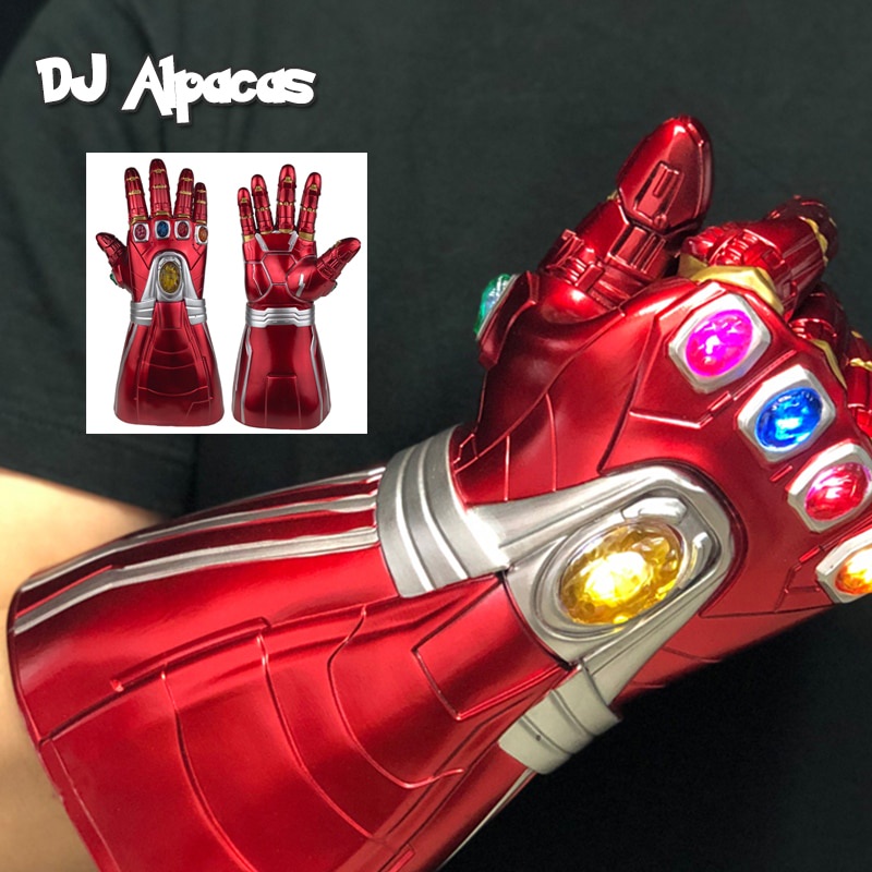 ถุงมือคอสเพลย์ ไอรอนแมน Infinity Gauntlet Hulk Thanos พร้อมไฟ Led ...