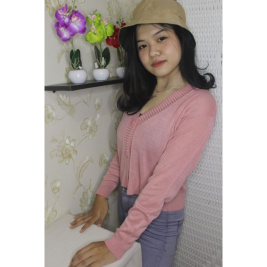 Bianca/ Bailey เสื้อครอปคาร์ดิ || เสื้อคาร์ดิแกน ผ้าถัก ติดกระดุม ...