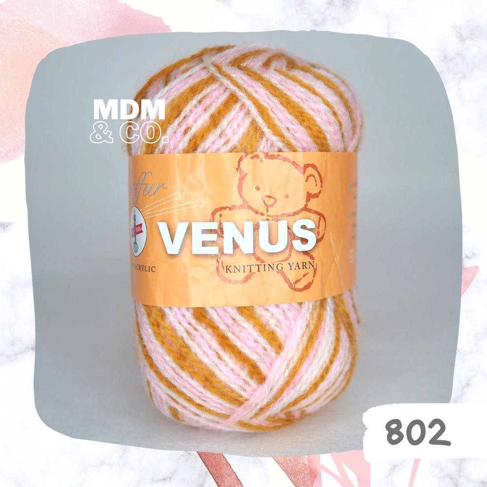 🌈 ไหมพรมฟูสีเหลือบ (สลับสี) VENUS (วีนัส) | VENUS Soffur Knitting Yarn ...