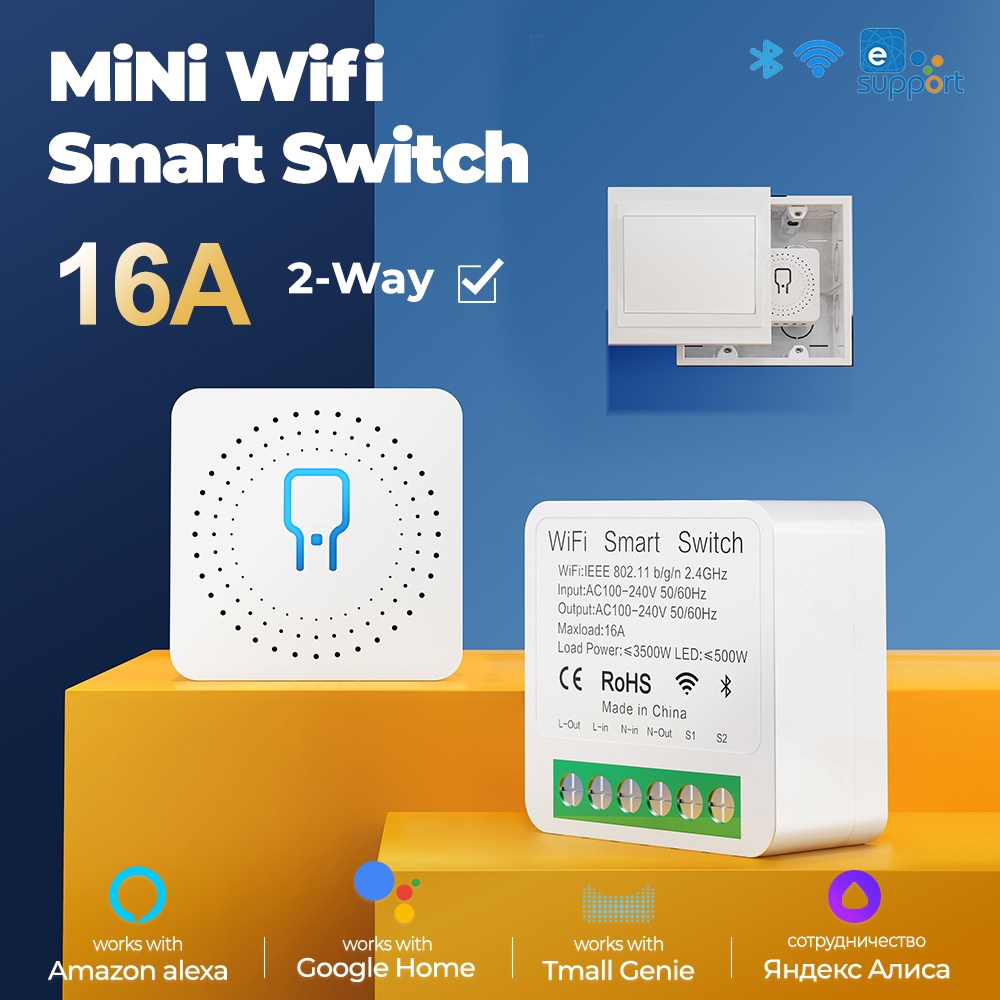 Smatrul EWeLink 16A MINIR2 Wifi DIY สมาร์ทสวิทช์ 2 ทิศทาง Modular ... Smatrul EWeLink 16A MINIR2 Wifi DIY สมาร์ทสวิทช์ 2 ทิศทาง Modular ...