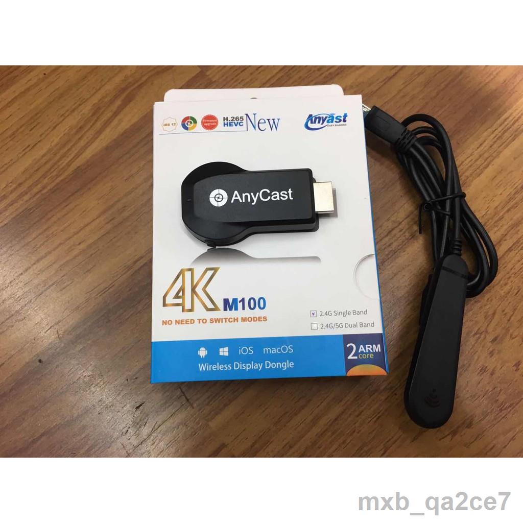 AnyCast 4K M100 รองรับios12, android แสดงผลทีวี 4K Dongle Display ...