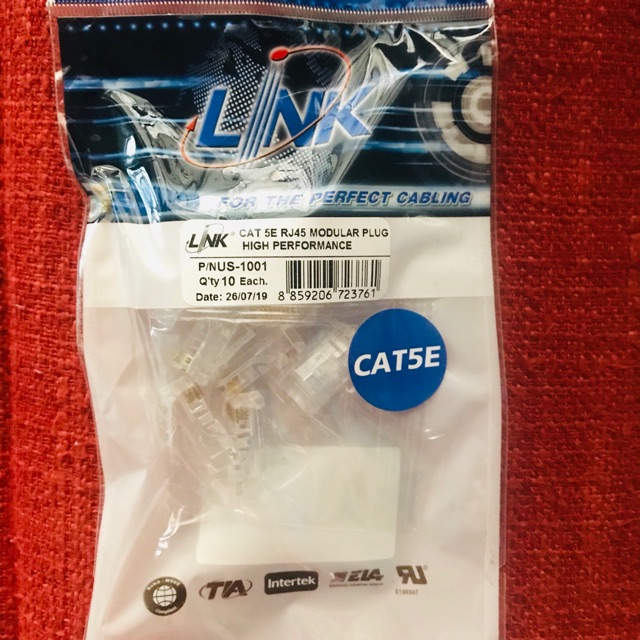 Link : CAT 5E RJ45 Modular Plug High Performance | Shopee Thailand