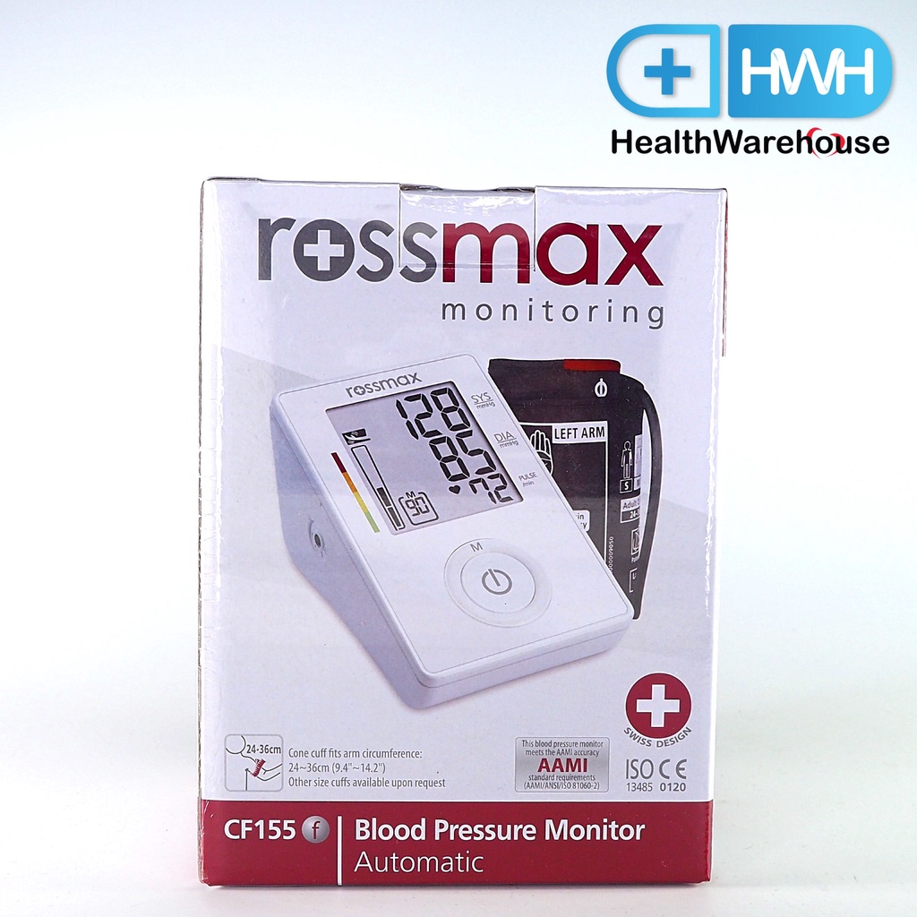 Rossmax CF155F เครื่องวัดความดันโลหิต (24-36cm) (แถม Adapter) | Shopee Thailand
