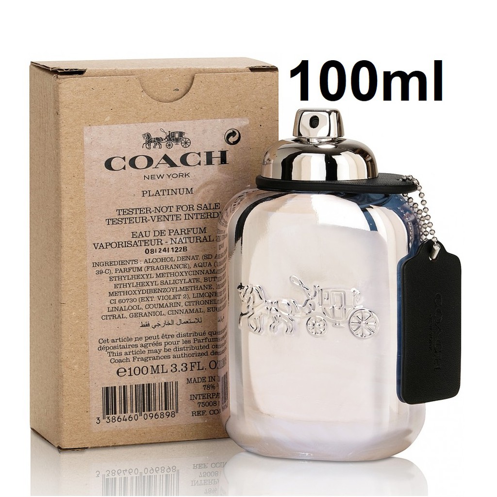 COACH PLATINUM EDP 100ml (รุ่นเทสเตอร์ กล่องสีน้ำตาล) | Shopee Thailand