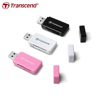 Transcend USB 3.0 SDHC/SDXC / microSDHC/SDXC Card Reader, TS-RDF5 (Pink ...