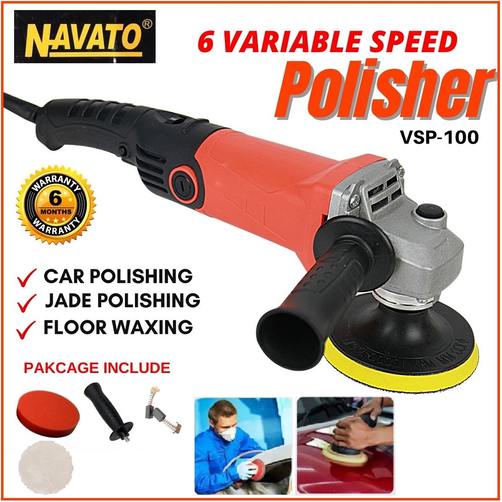 NAVATO 5 "/125m Polisher 1250W 220V ปรับความเร็วได้รถไฟฟ้าขัดแว็กซ์ ...
