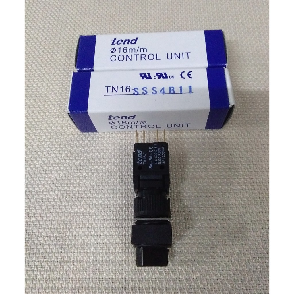 Tend TN16-SSS4B11 selector switch dia.16mm 2ทาง 1NO 1NC | Shopee Thailand