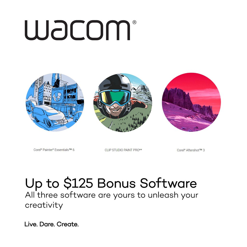 Wacom Intuos S Bluetooth (CTL-4100WL) แท็บเล็ตพร้อมเมาส์ปากกาสำหรับวาด ...