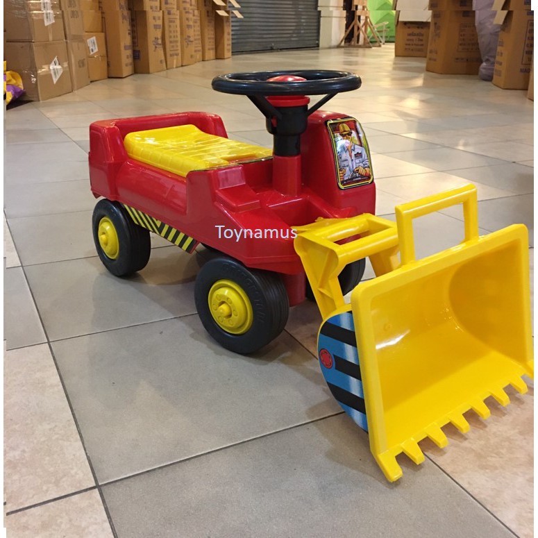 รถเกรดดิน รถขาไถ รถเด็กนั่งได้ รถตักติน Construction Chovel ใช้มือจับ ...