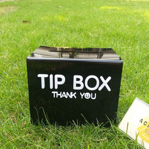 โปรแรง!!! TIP BOX สีดำ มี 3 แบบ แผ่นหนา 3 มิล กล่องอะคริลิค tipbox กล่อง tip box กล่องทำช่องใส่ ...