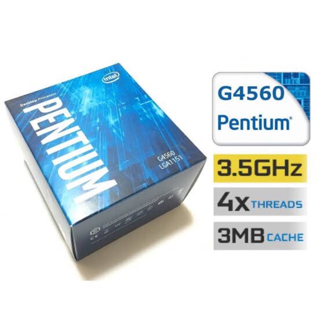 CPU (ซีพียู) INTEL 1151 PENTIUM G4560 3.50 GHz | Shopee Thailand
