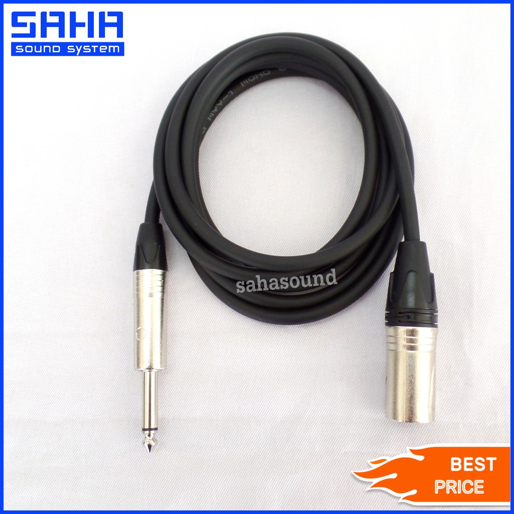 สายสัญญาณ PHONE MONO 1/4" - XLR (M-M) ยาว 2 เมตร sahasound - สหซาวด์ ...