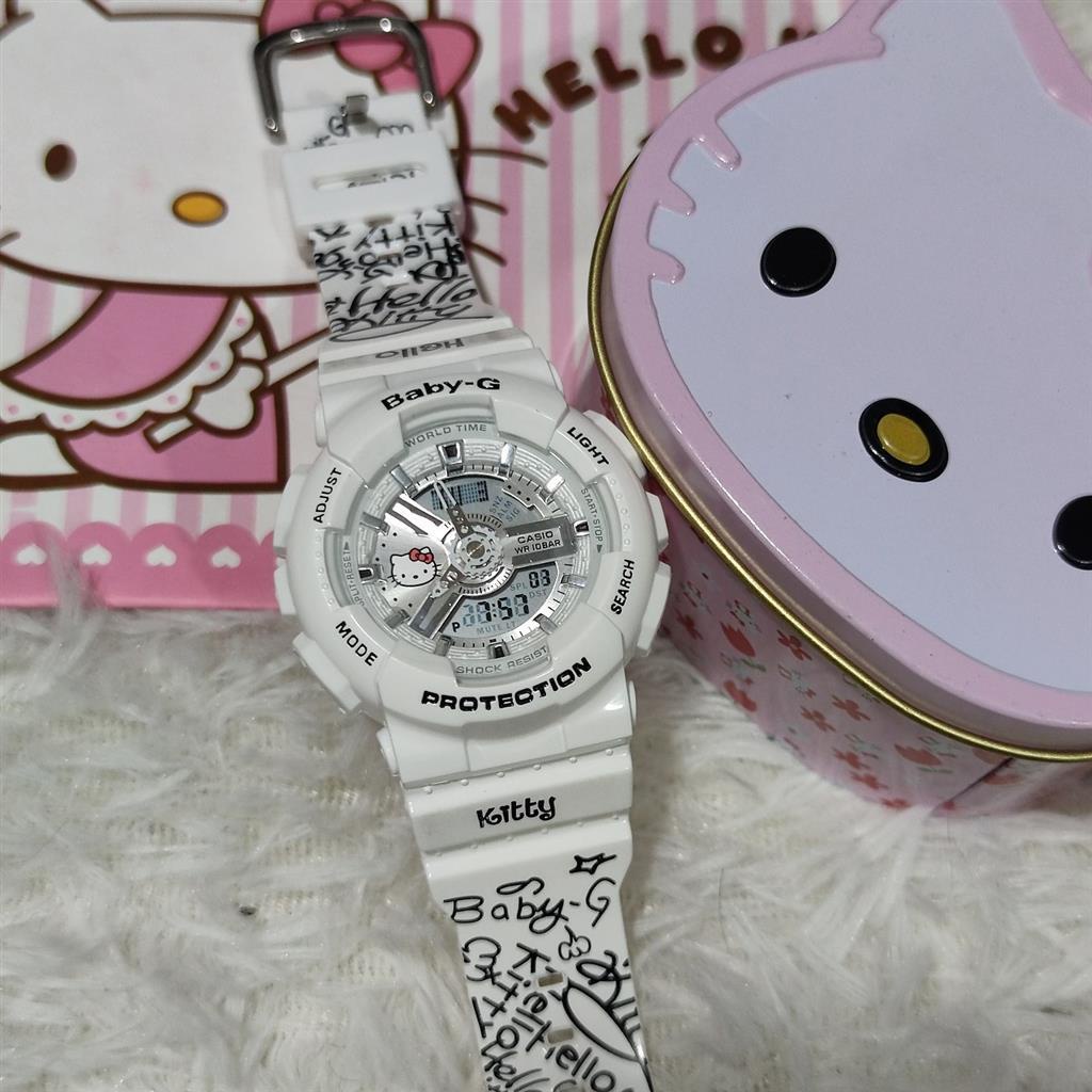 ลดราคา BABY.G x Hello Kitty BA 110 / BA110 U.S นาฬิกาข้อมือสปอร์ต กัน ...