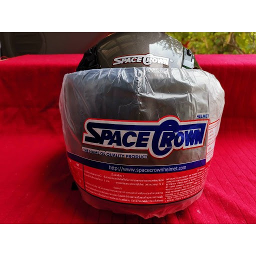 หมวกกันน็อค รุ่น ALPHA ยี่ห้อ SPACE CROWN | Shopee Thailand
