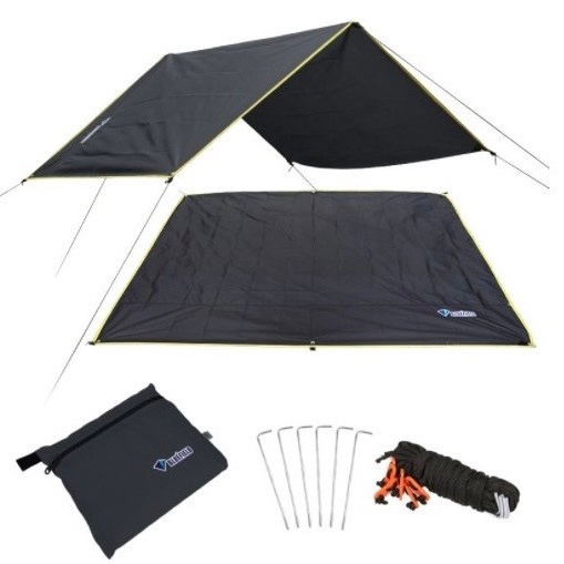 Tarp Flysheet Bluefield 3x3 m. ทาร์ป ฟลายชีท กันแดด กันฝน กันน้ำ พร้อม ...