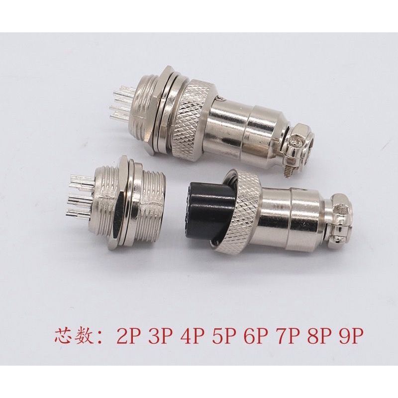 Plug: connector 16 mm รุ่น GX 16mm plug connector 16mm รุ่น GX-16 2 3 4 ...