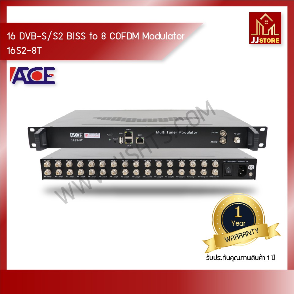 16 DVB-S/S2 BISS to 8 COFDM Modulator | Shopee Thailand