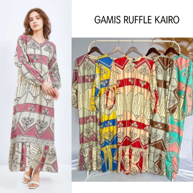 Gamis RUFFLE KAIRO/GAMIS LONGDRESS RUFFLE KAIRO/LONGDRESS GAMIS REMPEL ...