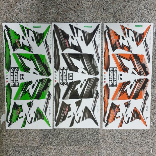 สติ๊กเกอร์ติดรถ KSR-PRO ปี 2015 รุ่น 14 สีสด ตรงรุ่น ลายครบ รอบคัน ...