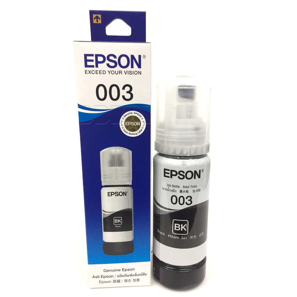 หมึกแท้ EPSON เบอร์ 003 สีดำ BK | Shopee Thailand