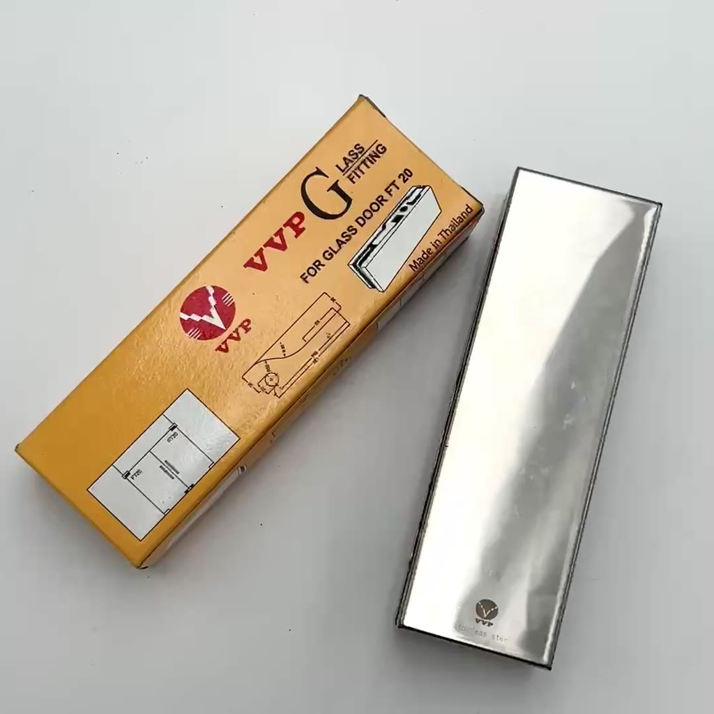 ตัวหนีบกระจกบน [ FT20 ] VVP วีวีพี หนีบบน ตัวหนีบบน ตัวหนีบกระจก กระจกบานเปลือย ประตูบานเปลือย ...