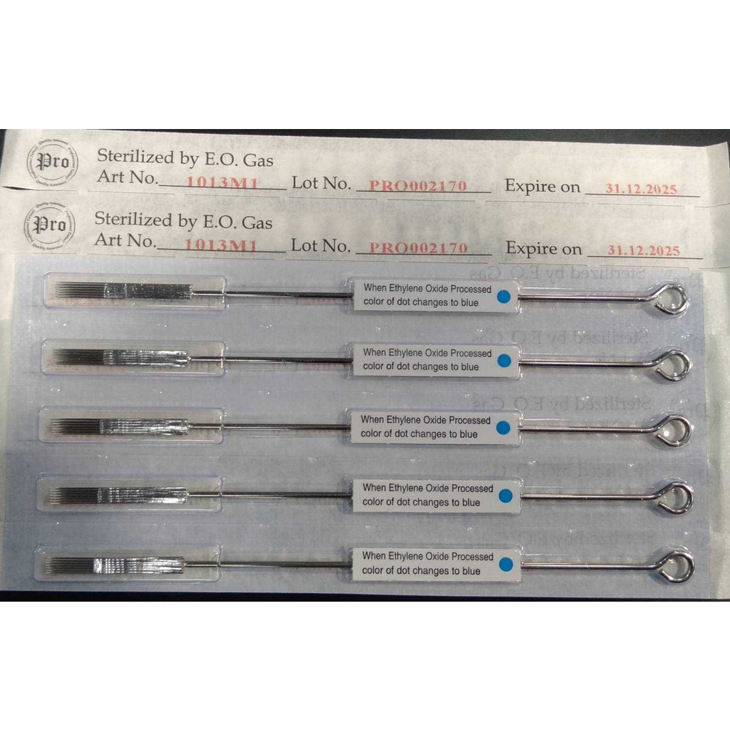 PRO HQ needles Blue Dot รหัสRM,M1 เข็มสักPro โลโกกลม | Shopee Thailand