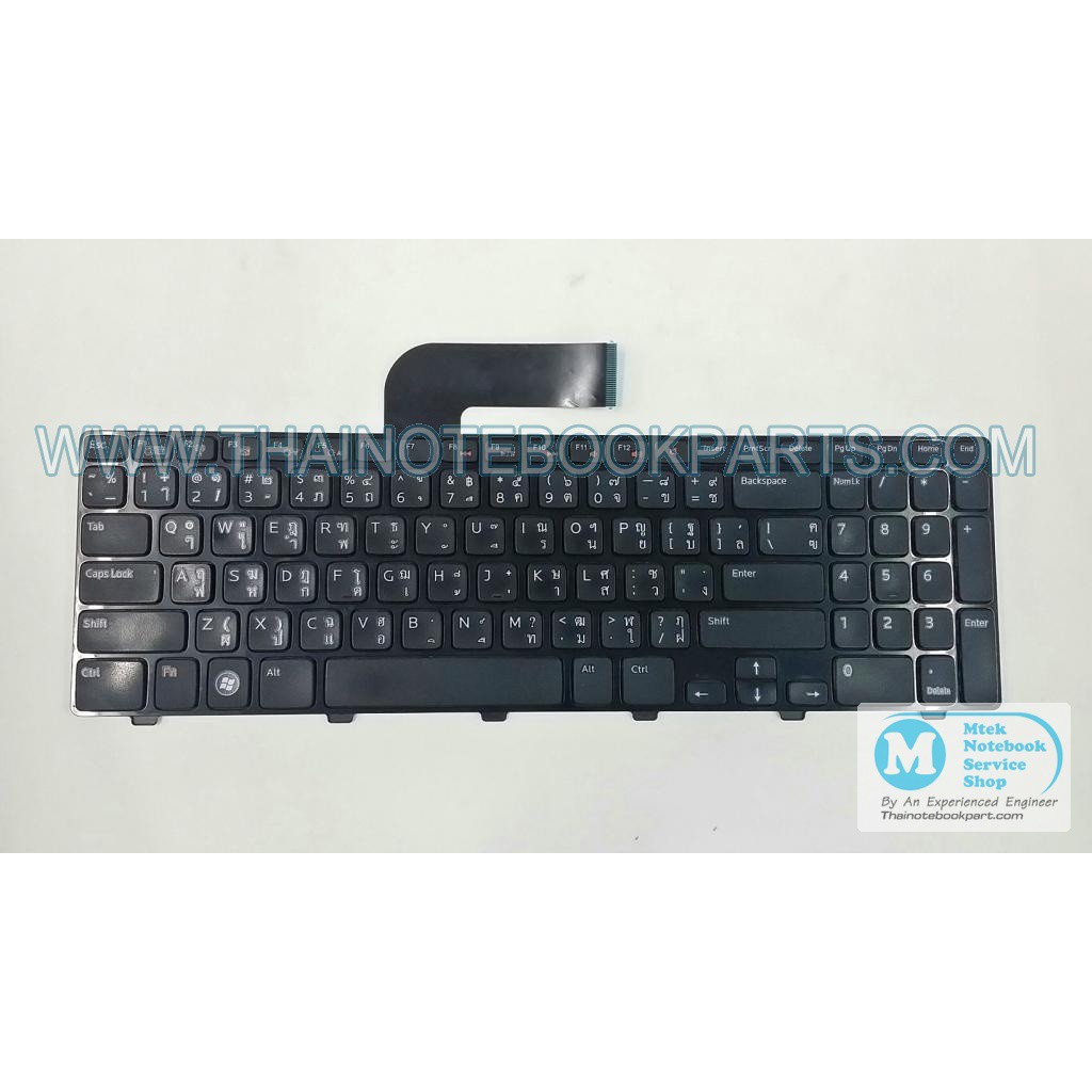 คีย์บอร์ดโน้ตบุ๊ค Dell Inspiron 15R N5110 - Notebook Keyboard (สีดำ ...