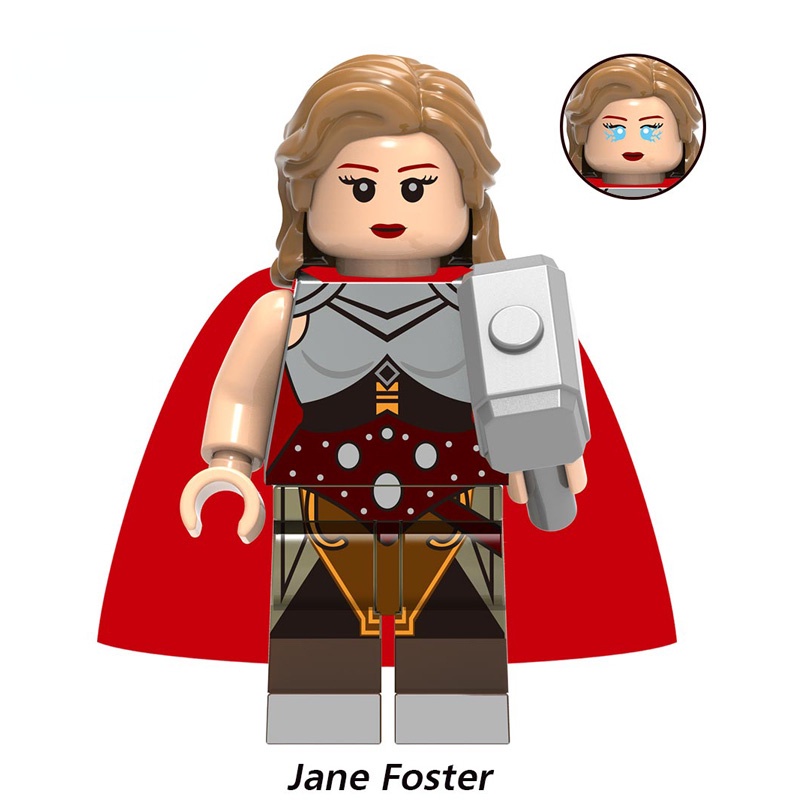 ของเล่นบล็อกตัวต่อ รูปภาพยนตร์ Marvel Thor Love and Thunder ขนาดเล็ก ...