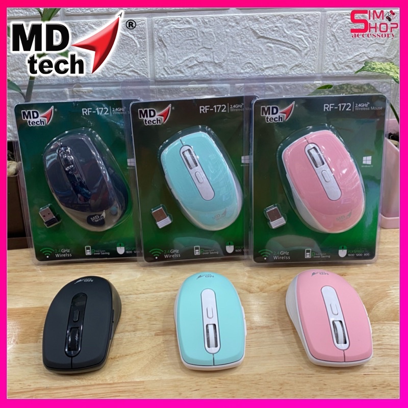 MD-Tech เม้าส์ไร้สาย RF-172 Wireless Mouse 2.4GHz e | Shopee Thailand