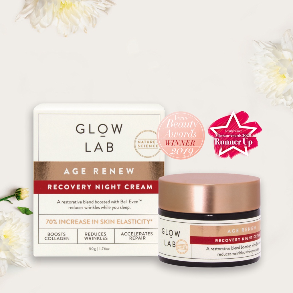Glow Lab Age Renew Recovery Night Cream 50g โกล์ว แลบ เอจ รีนิว รีคัพเวอร์รี่ ไนท์ครีม นำเข้าจาก ...