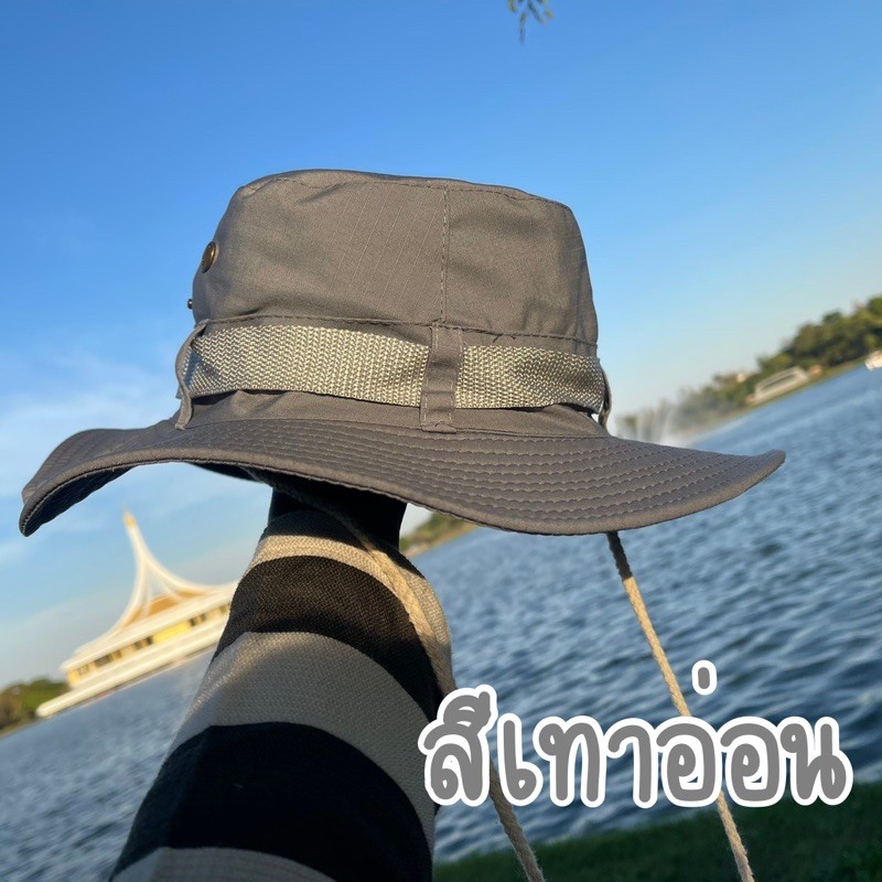 หมวกวินเทจปีกกว้างมีเชือก | Shopee Thailand