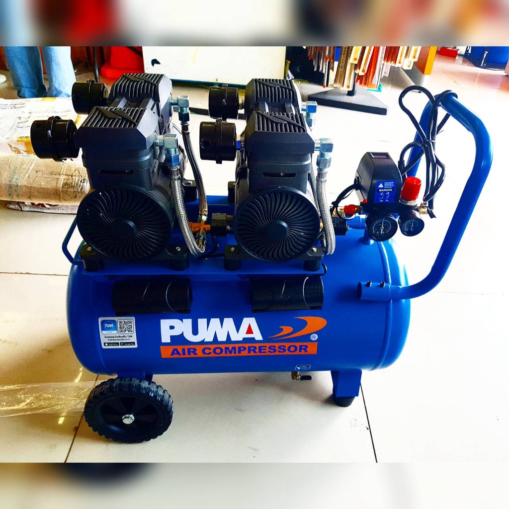 PUMA ปั๊มลม OIL FREE รุ่น FORCE-55 กำลังไฟ 1450 วัตต์ 55 ลิตร ปั๊มลม ...