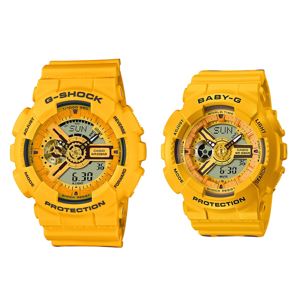 Casio G-Shock - BABY- G นาฬิกาข้อมือคู่ผู้ชายผู้หญิง สายเรซิ่น รุ่น SLV-22A-9A,SLV-22B-9 / G ...