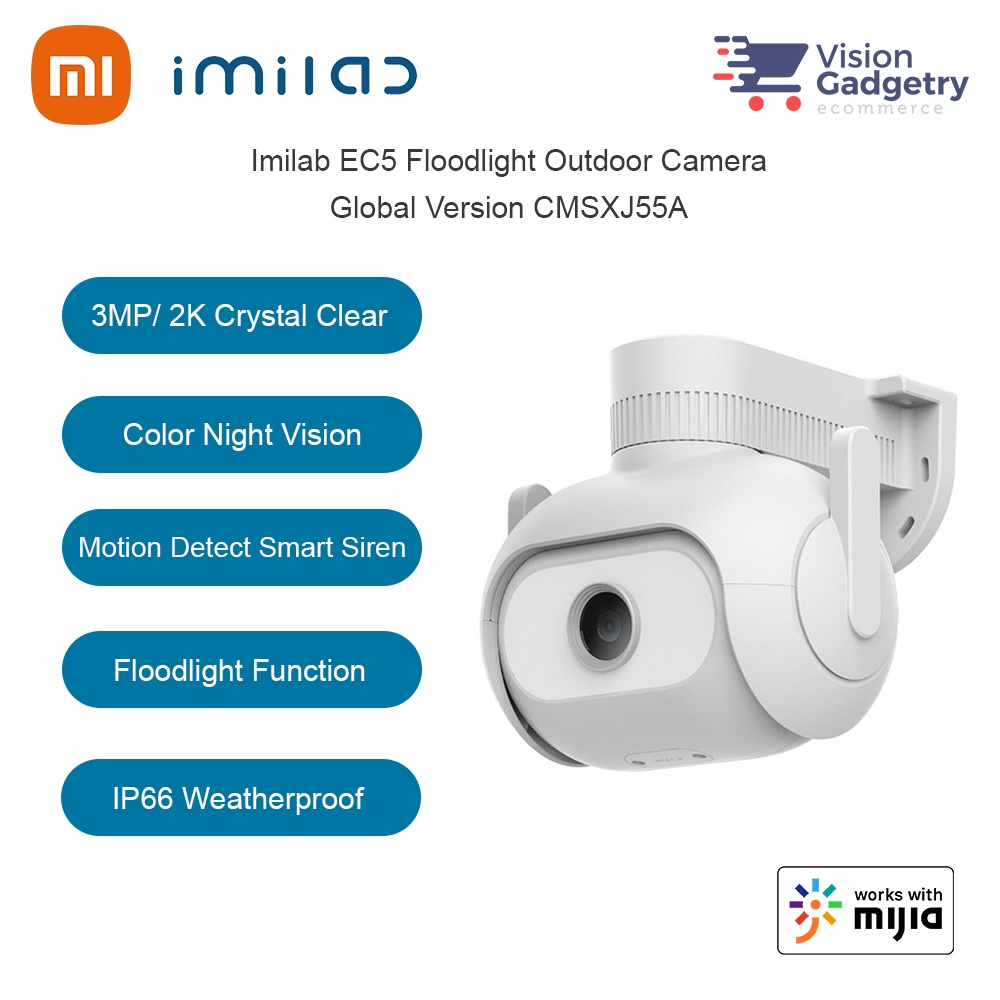 Xiaomi Imilab EC5 กล้องวงจรปิด CCTV PTZ 3MP 2K CMSXJ55A กันน้ํา สําหรับ ...