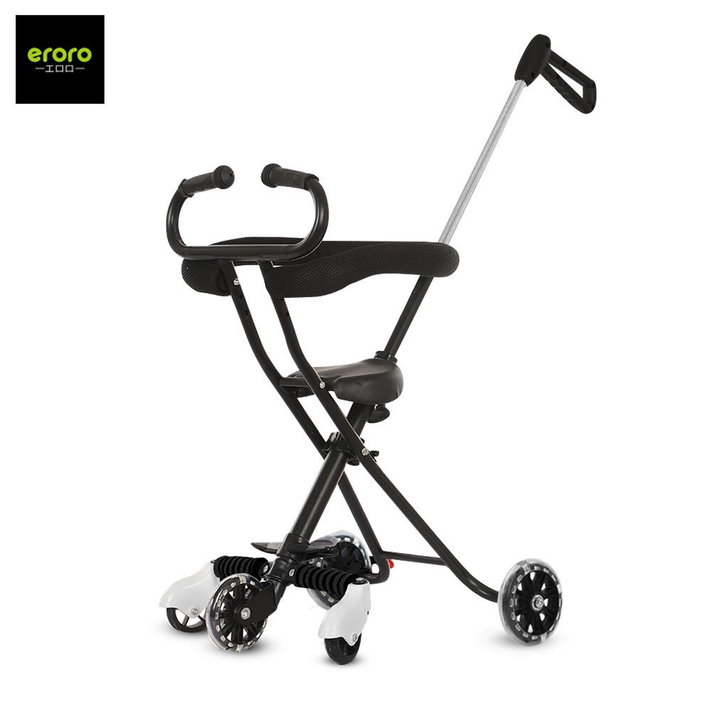 ERORO รถเข็นเด็ก5ล้อ แบบใหม่แข็งแรง พับเก็บได้ ล้อมีไฟ น้ำหนักเบา ...