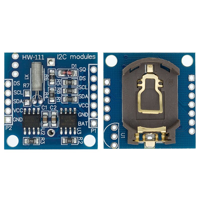 โมดูลนาฬิกาเรียลไทม์ I2C RTC DS1307 AT24C32 สําหรับ AVR ARM PIC Tiny ... โมดูลนาฬิกาเรียลไทม์ I2C RTC DS1307 AT24C32 สําหรับ AVR ARM PIC Tiny ...