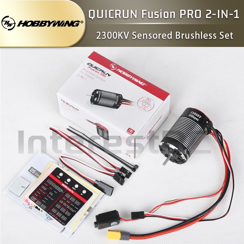 Hobbywing QUICRUN Fusion PRO 60A 2300KV Brushless Sensored มอเตอร์ ESC ...