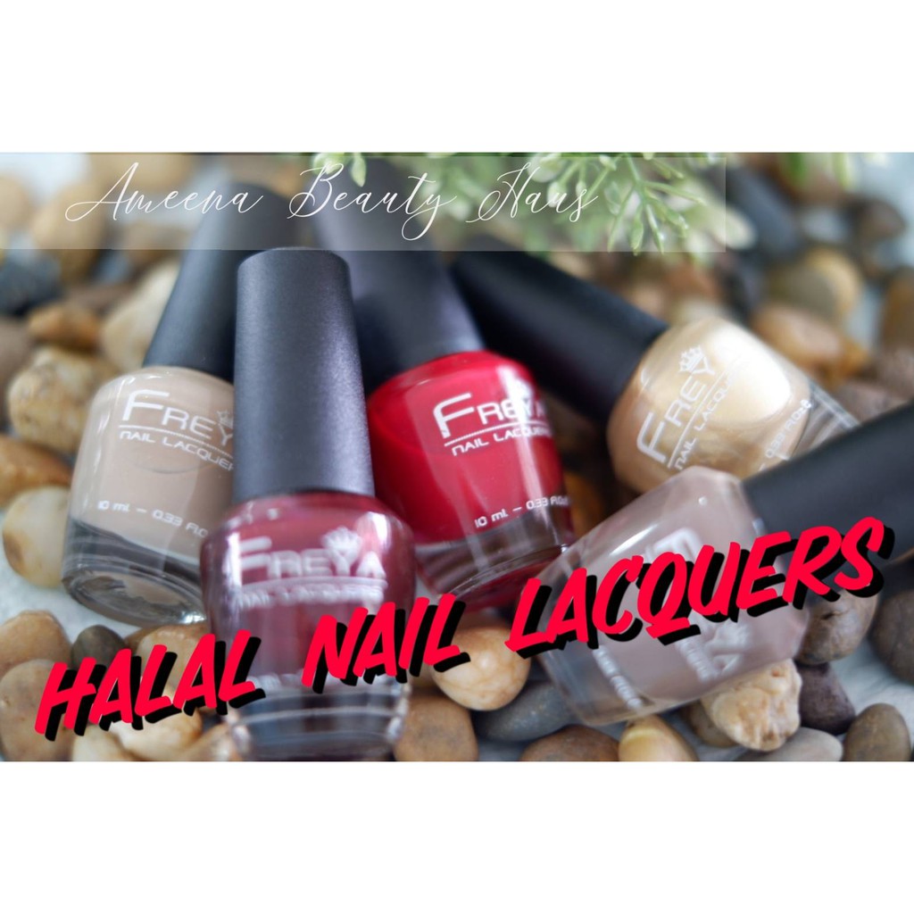สีทาเล็บเฟรญ่า Freya Halal Nail Polish ยาทาเล็บฮาลาล (10 ml.) | Shopee ...