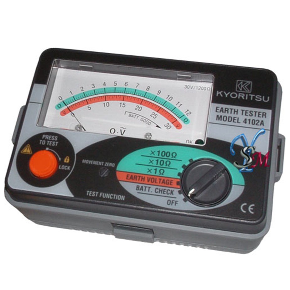 KYORITSU 4102A Analog EARTH TESTER เครื่องวัดได้รับการออกแบบให้ป้องกัน ...