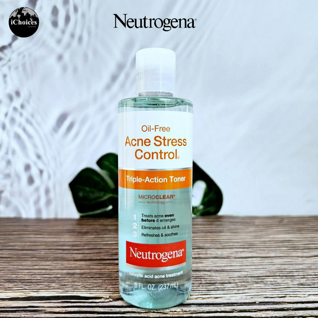 [Neutrogena] Oil-Free Acne Stress Control Triple-Action Facial Toner ...