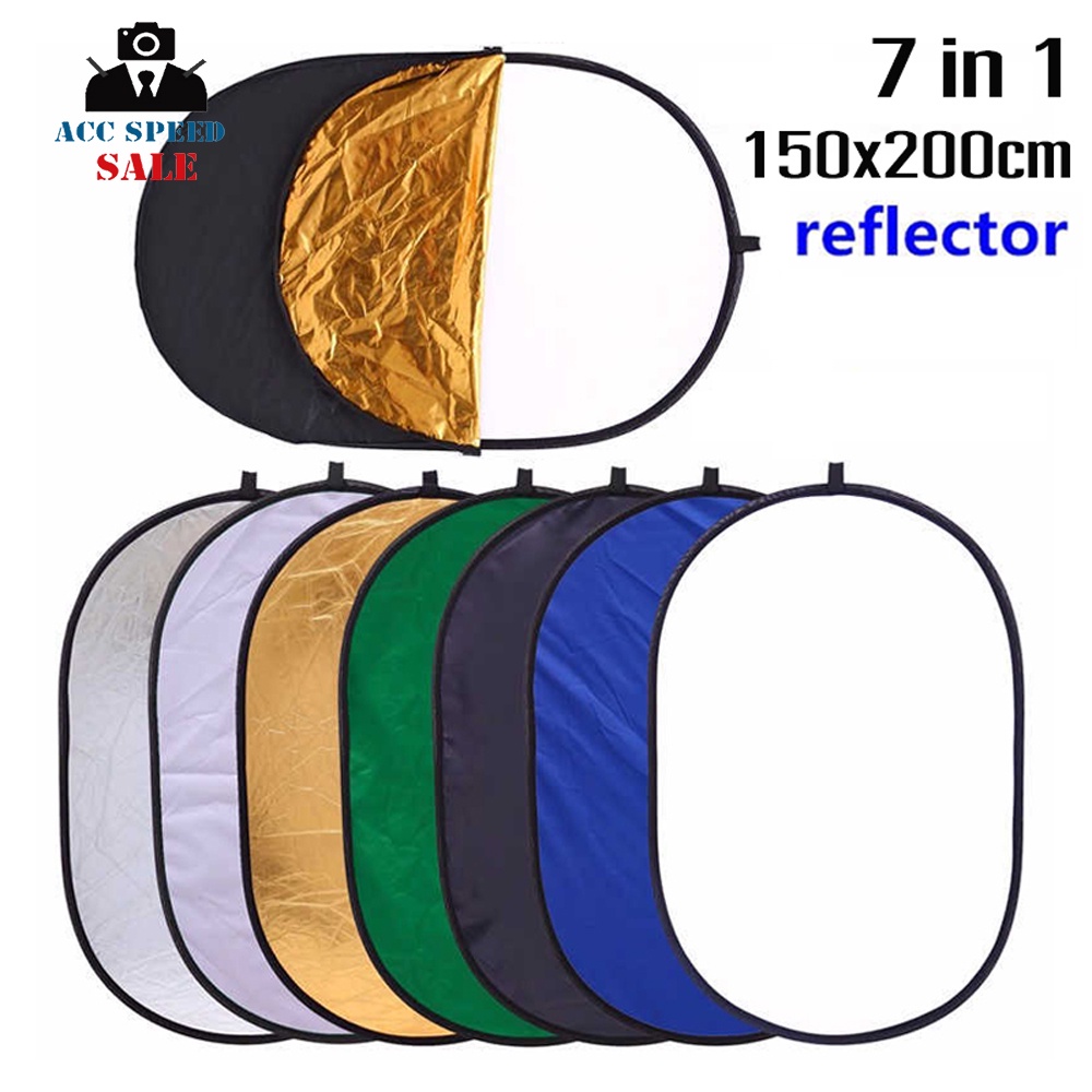 Reflector 150 x 200 CM 7in1 แผ่นสะท้อนแสง รีเฟล็ก Reflec ร่มทะลุ แผ่นกรองแสง รีเฟล็กซ์ Reflex ...