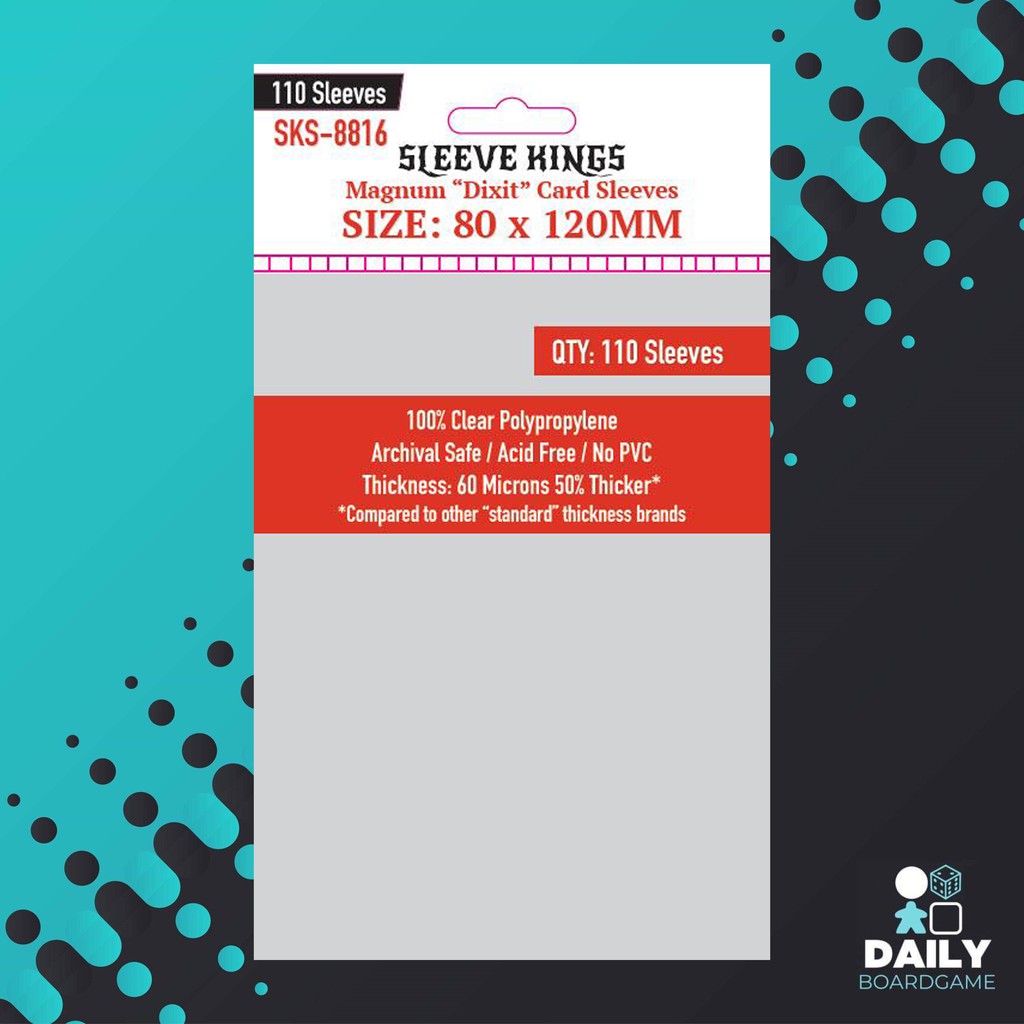 Sleeve Kings : 80x120 mm Magnum Dixit Card Sleeves - 110 Pack | Shopee ...