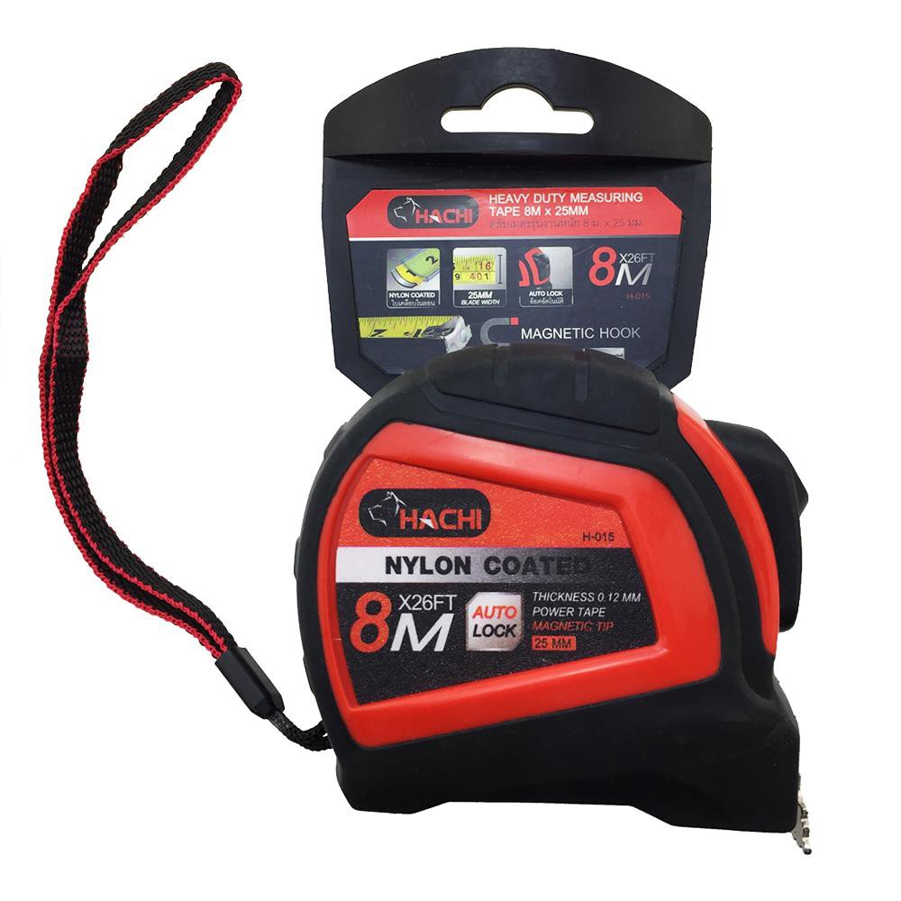 ตลับเมตรรุ่นงานหนัก HACHI 8 เมตร SKU: 1150225 | Shopee Thailand