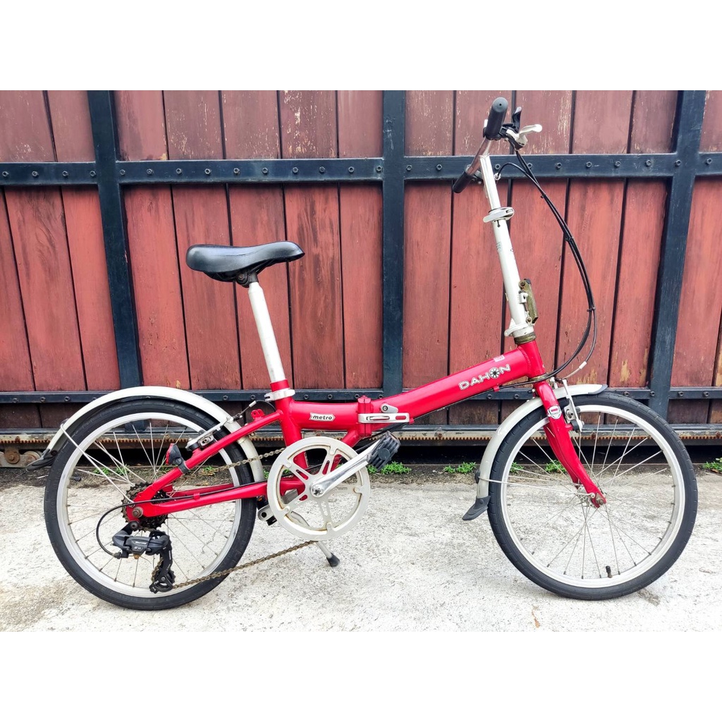 จักรยานพับ DAHON METRO ของแท้มือ 2 สีแดง เกียร์ 6 สปีด | Shopee Thailand