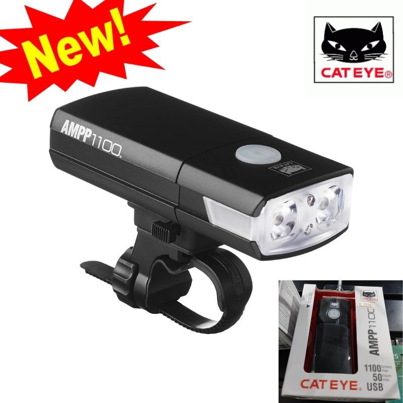 สว่างสุด! CATEYE ไฟหน้า AMPP1100, HL-EL1100RC ชาร์จ USB, 1100Lumens -จบ ...